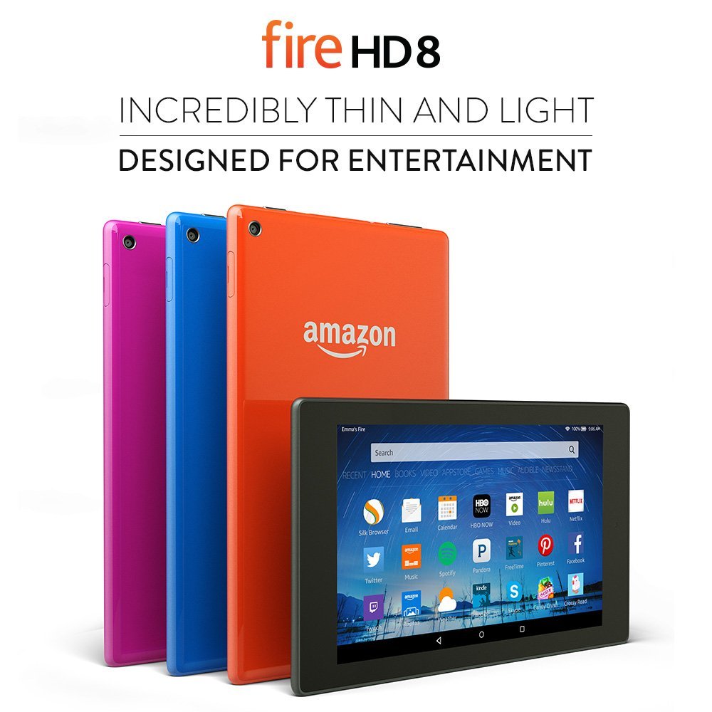 Fire HD 8, 8" HD Display, Wi-Fi, 8 GB - Includes Special Offers ...