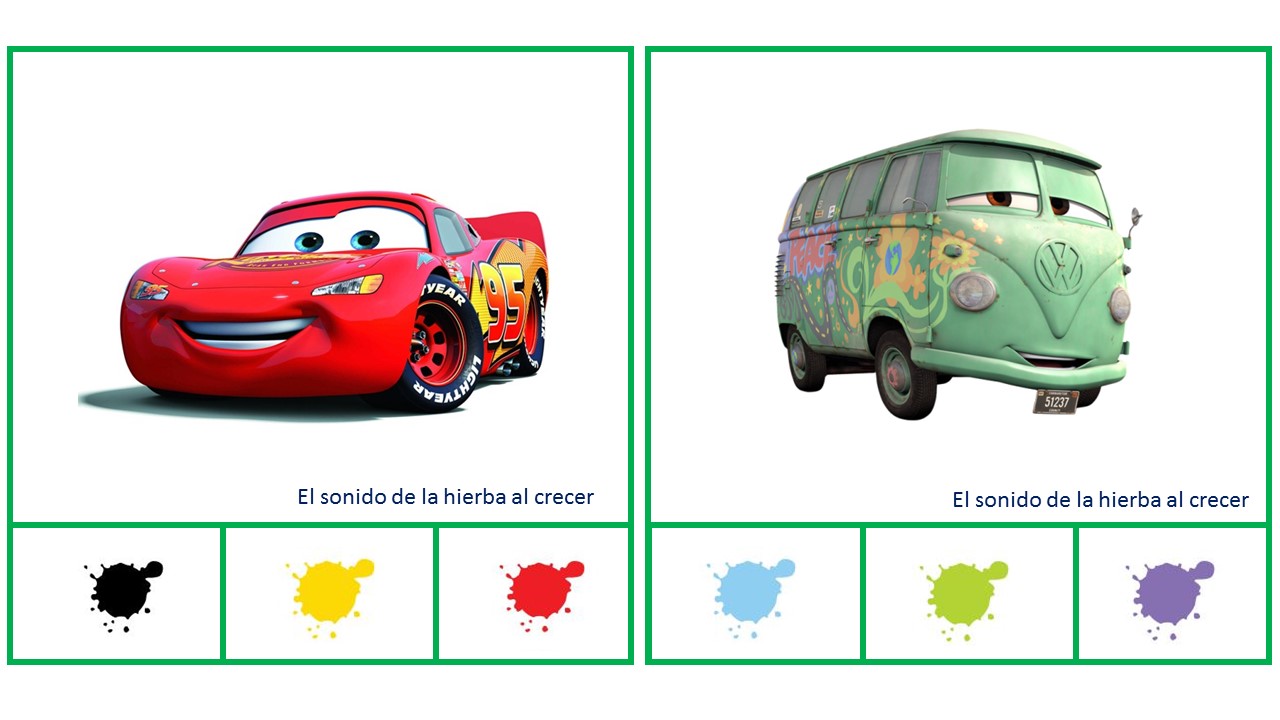Números y colores con Cars - El Sonido de la hierba al crecer
