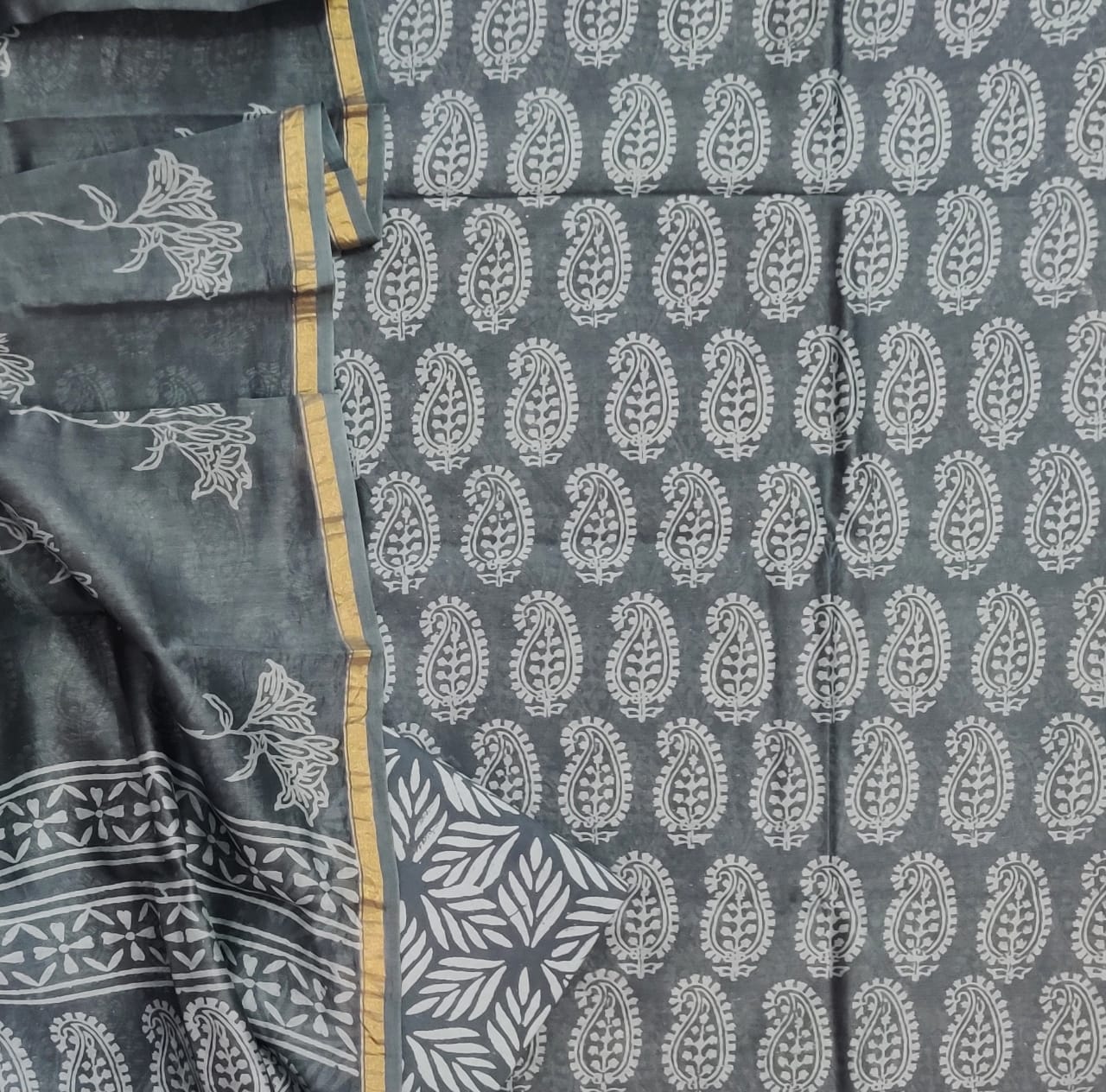 Chanderi silk dress materials