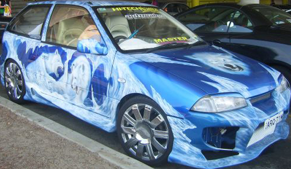 Automotive Design Modifications: Cars Design >> Blue Airbrush Car ...