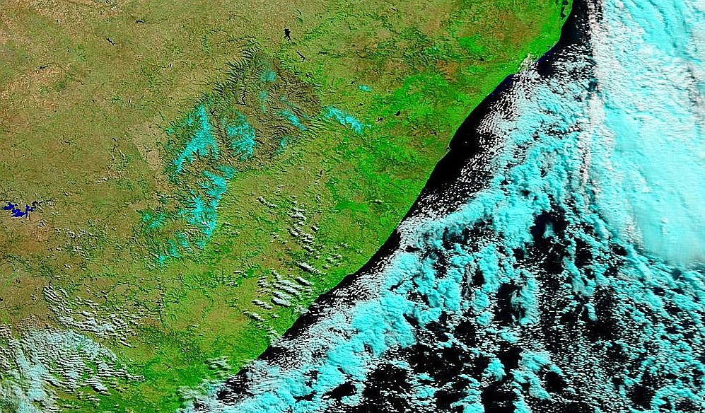 Mossel Bay Weather Observation, South Africa : Satellite Images showing ...