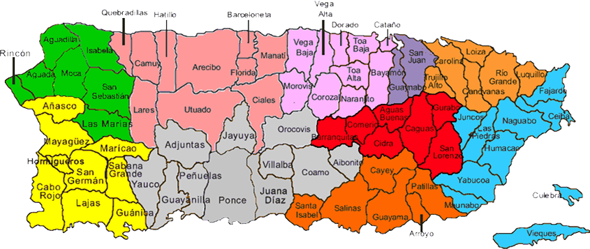 Political divison map