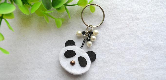 Felt Panda Keychain | Munchkins and Mayhem