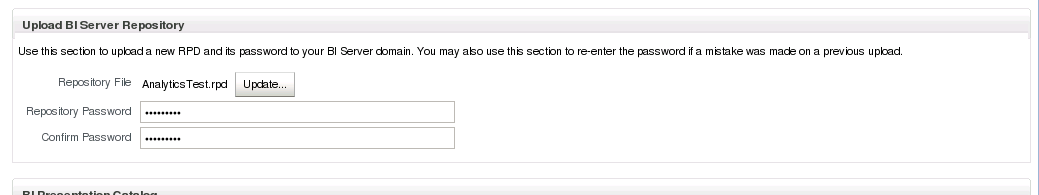 Oracle Fusion Applications: Loading RPD File in Fusion Applications
