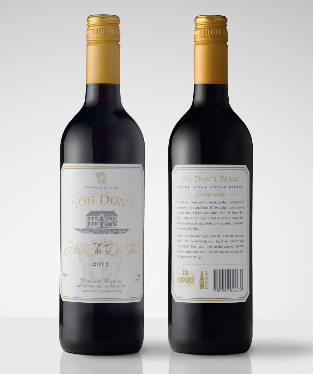 Have a really good look at both front and back label on this bottle ...