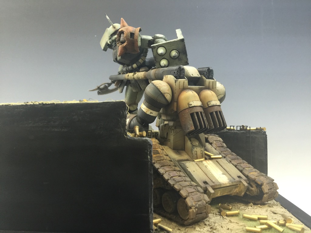 GUNDAM GUY: MG 1/100 Zaku II + Guntank '反擊' Diorama - GBWC 2015 (Korea ...