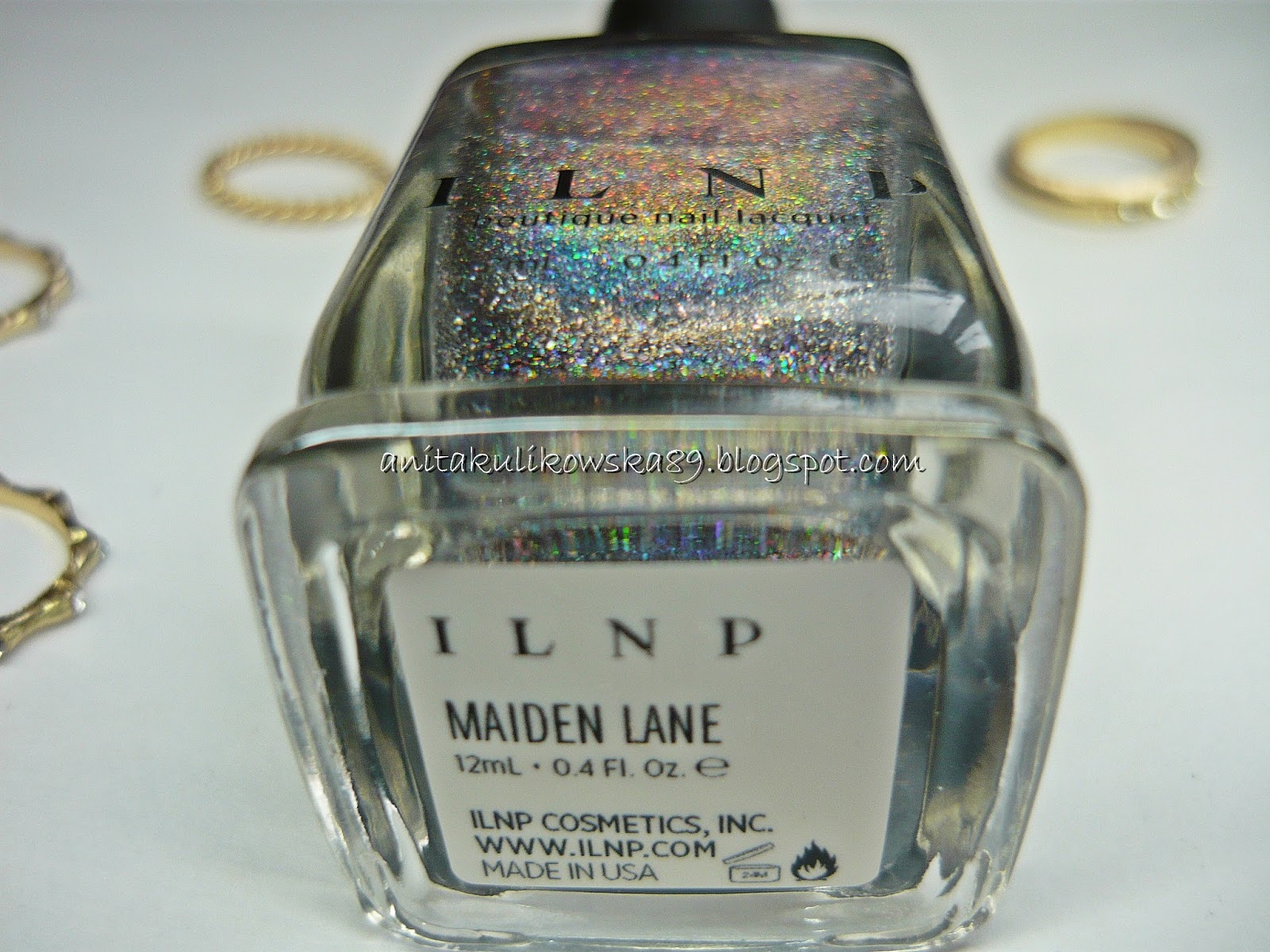 Anita Nails: Lady Queen: Knuckle Ring & ILNP nailpolish
