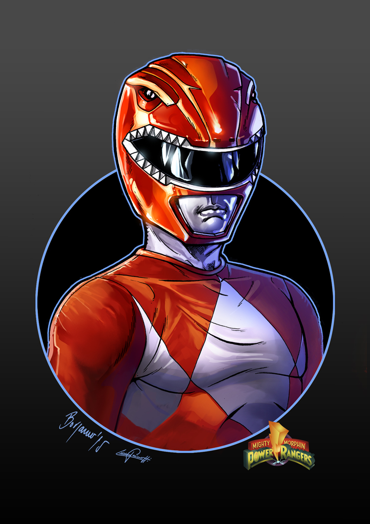 Leonardo Paciarotti [ LeoArtS ]: Mighty Morphin Power Rangers. RED RANGER