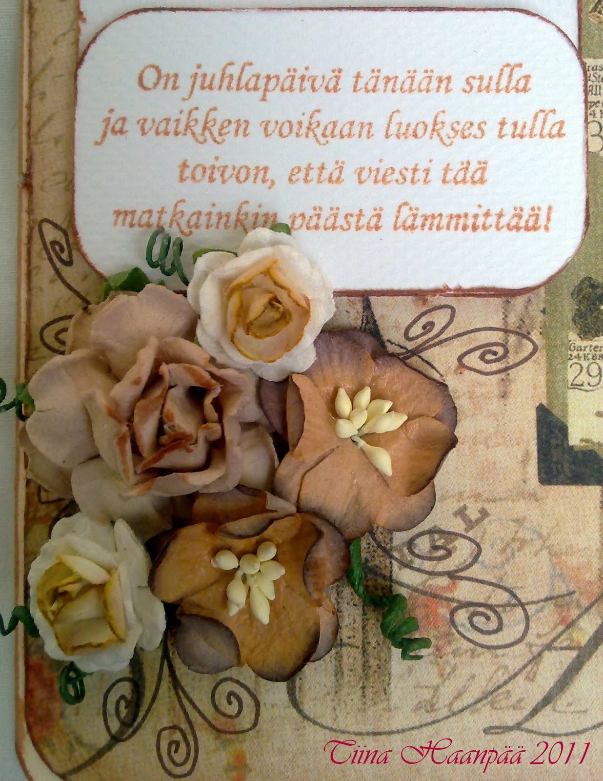 Tiina38: Syntymäpäivä kortti