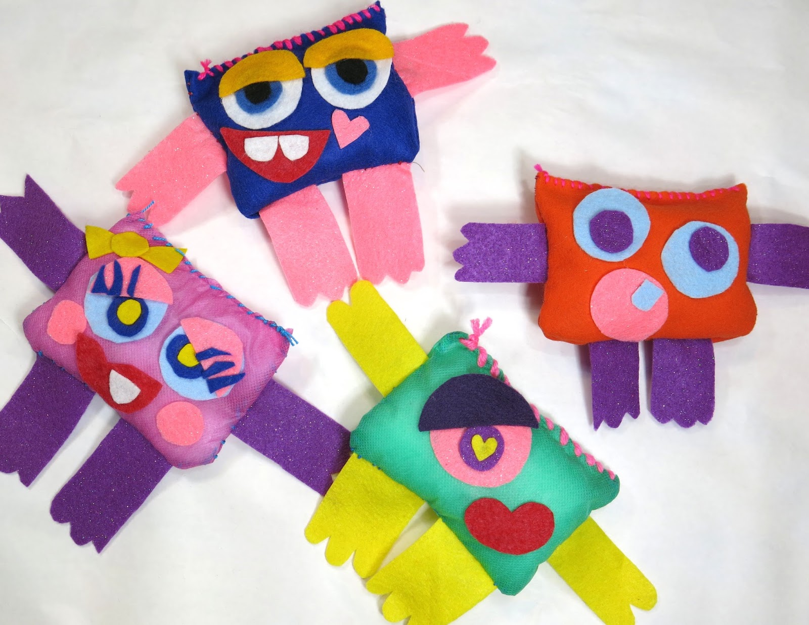 Cassie Stephens: In the Art Room: Stitched Monsters!