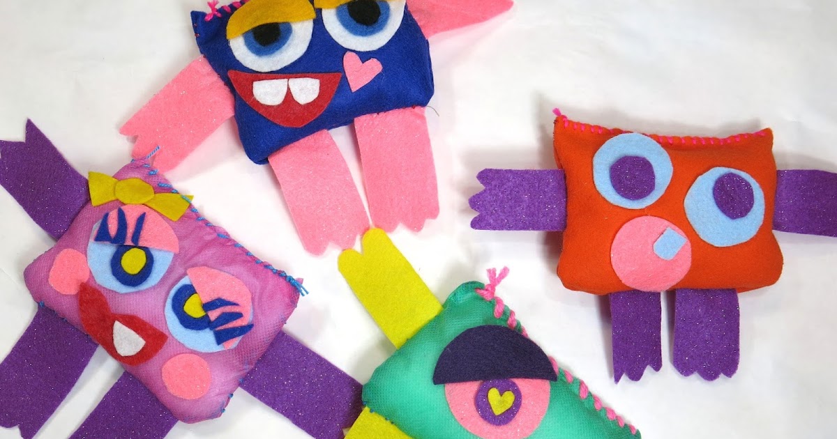 Cassie Stephens: In the Art Room: Stitched Monsters!