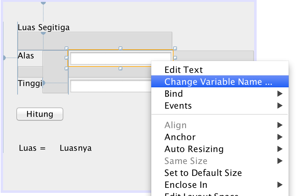 Membuat Aplikasi Luas Segitiga Dengan Java NetBeans ~ Ngoding Java