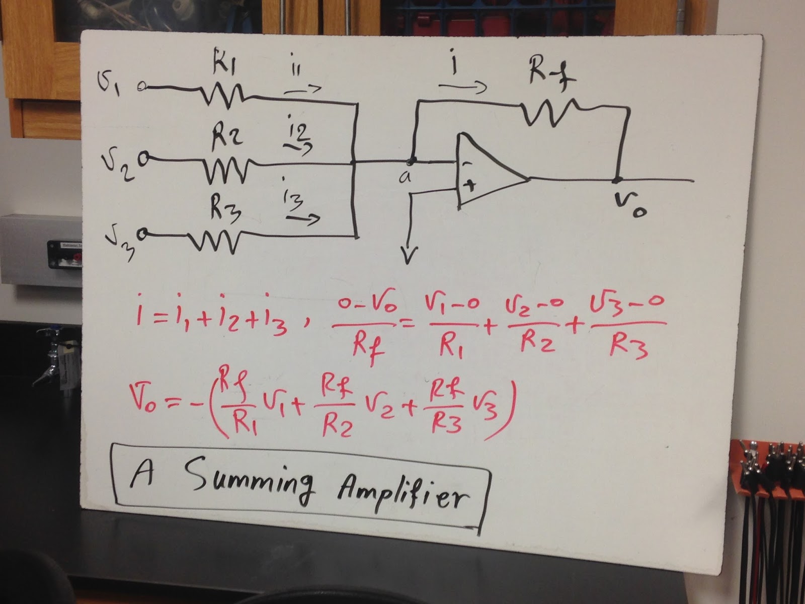 Engineering 44 tnguyen: DAY 11: Op Amp 2/ Summing Amplifier Lab