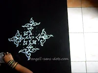 Rangoli - 11 dots designs with steps