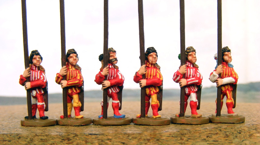 Miniature Soldiers: Landschneckt tercio in 15mm