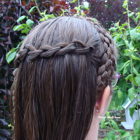 Miriam's Vlecht Lessen (Miriam's braiding instructions): Waterfall braid