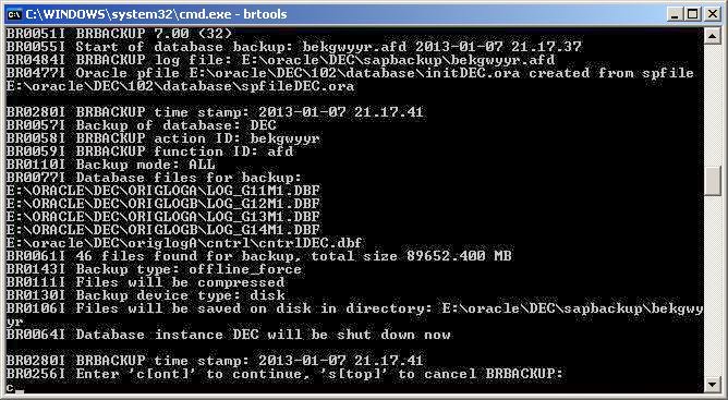 Sap Basis Professionals How To Take Backup Of Sap On Oracle Database