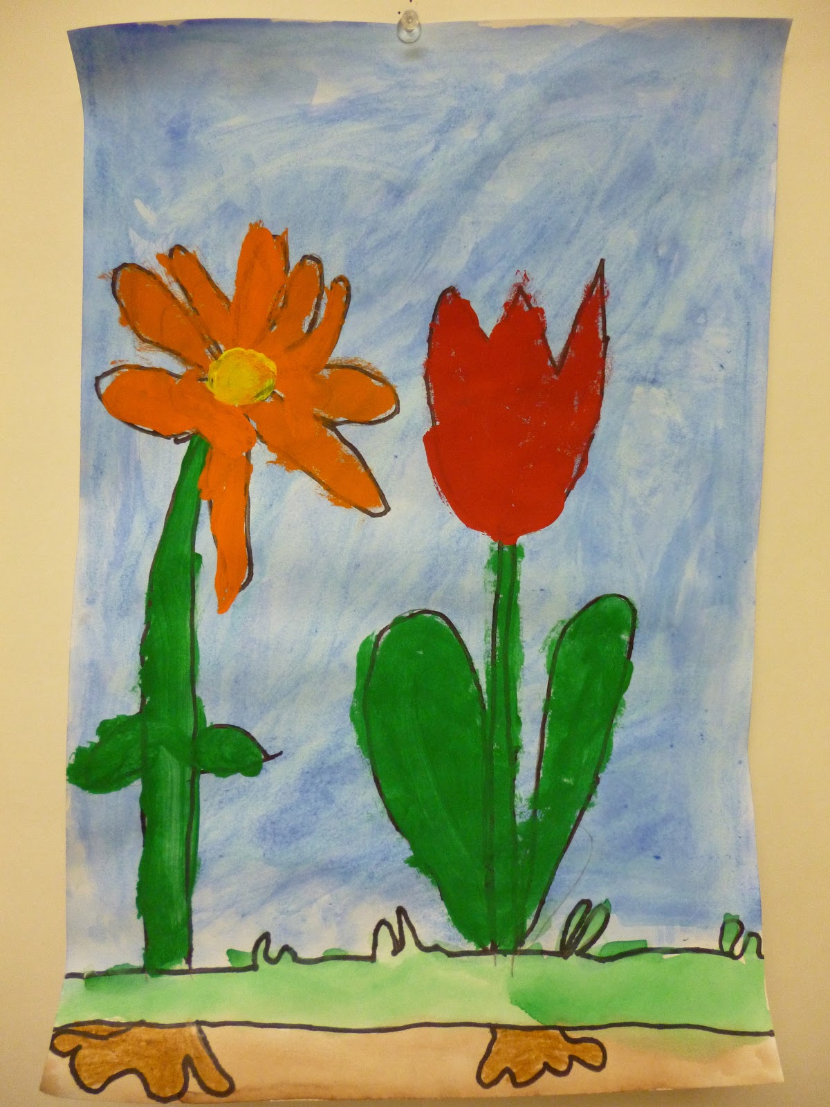 Kindergarten Flowers!!!!!!!! Yay For Spring!