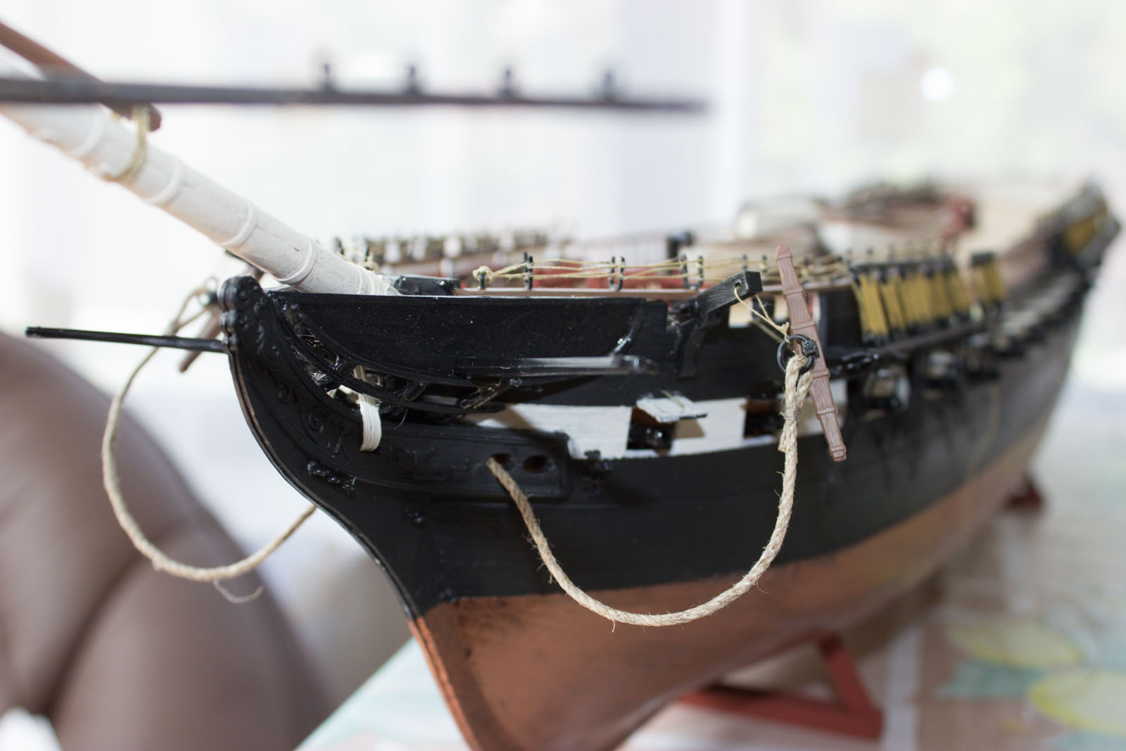 Sailing Ship Models: USS Constitution - Mounting the Anchors