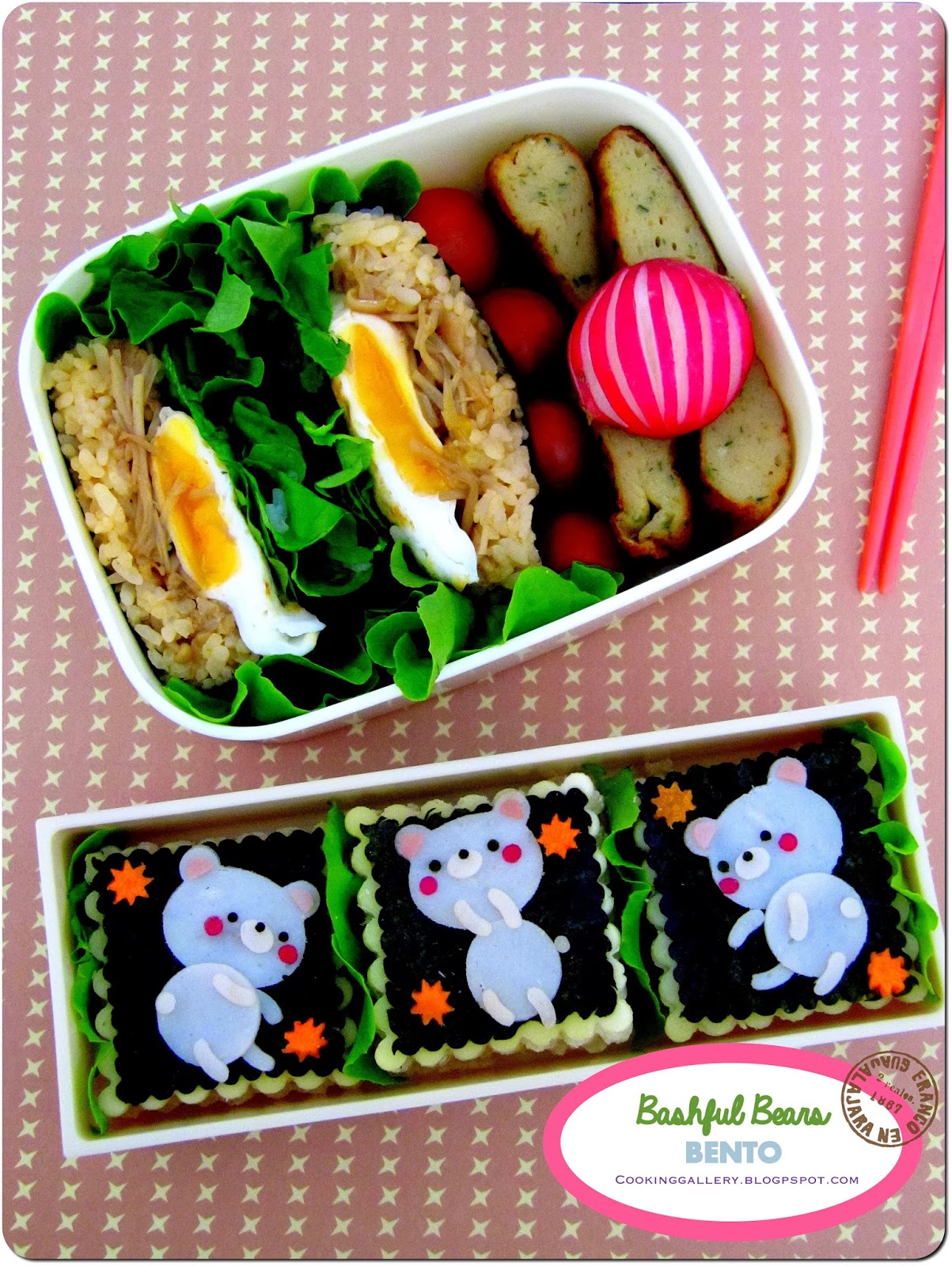 Bashful Bears Bento | Cooking Gallery