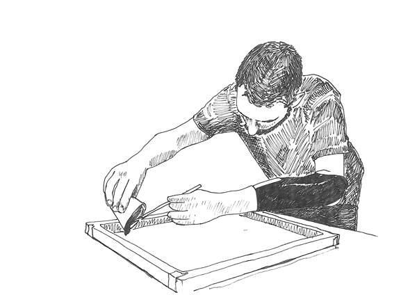 Andrew Gannon: Drawings from screen-printing