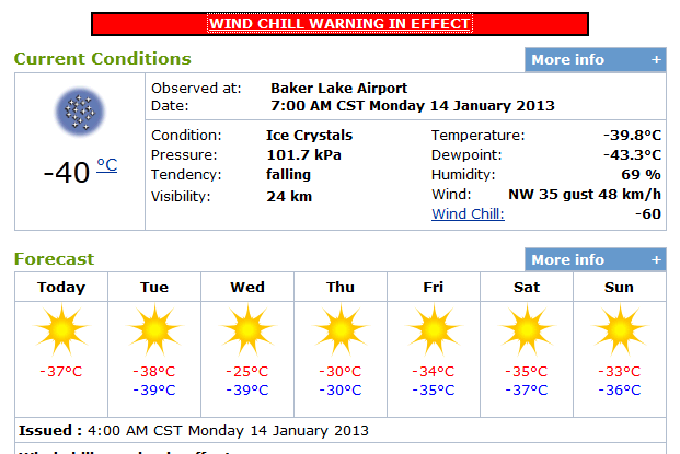 Chilling in Nunavut: Wind Chill Warnings