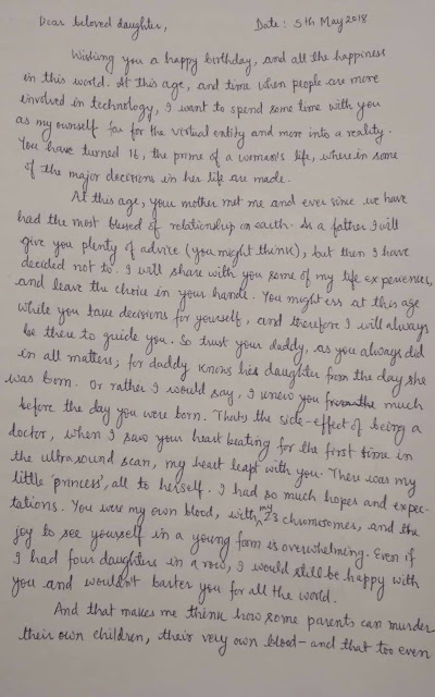 Letter to a Daughter - from Dad. - AIIMS DOCTOR