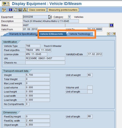 SAP Consultant,Bangladesh: PM Fleet Objects and Configuration Process