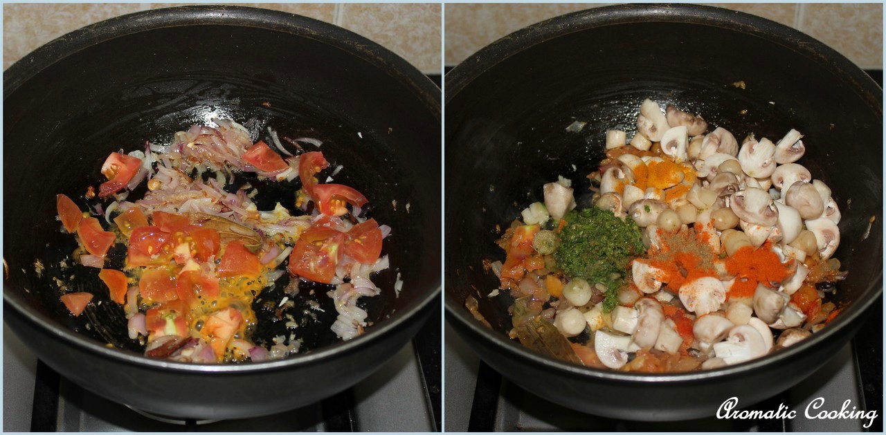 Aromatic Cooking: Mushroom Briyani