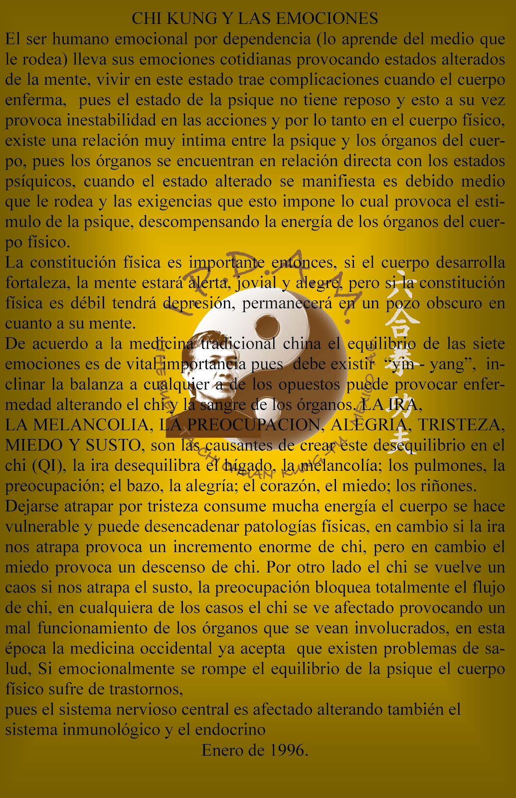 Li He Kuen Tai Chi Chuan Kung-Fu: CHI KUNG Y TAI CHI CHUAN