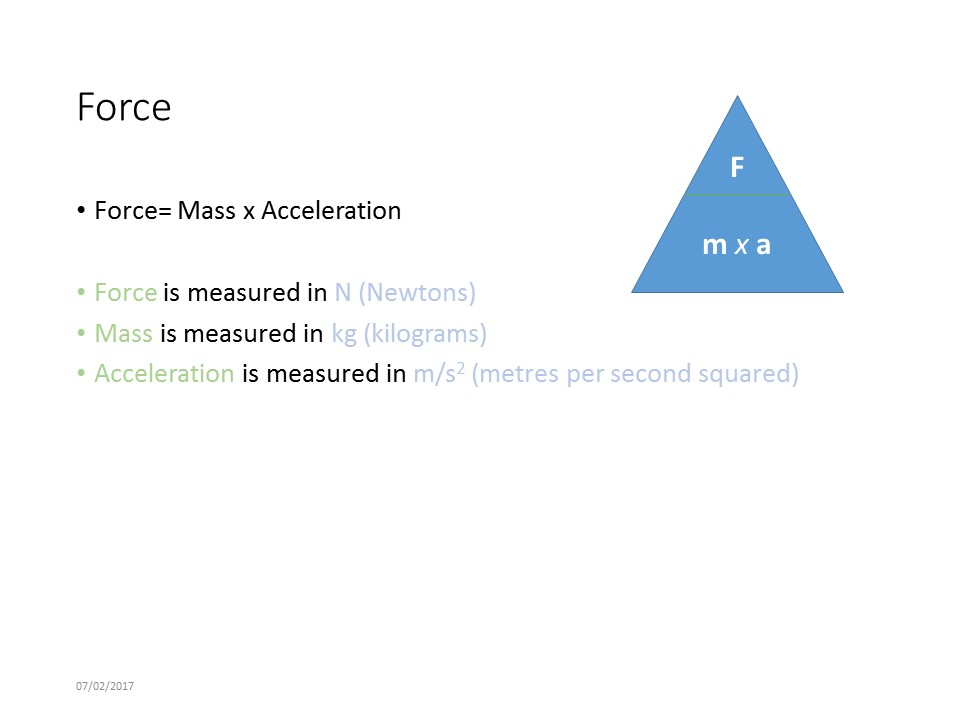 Y11 igcse Physics: Force Revision