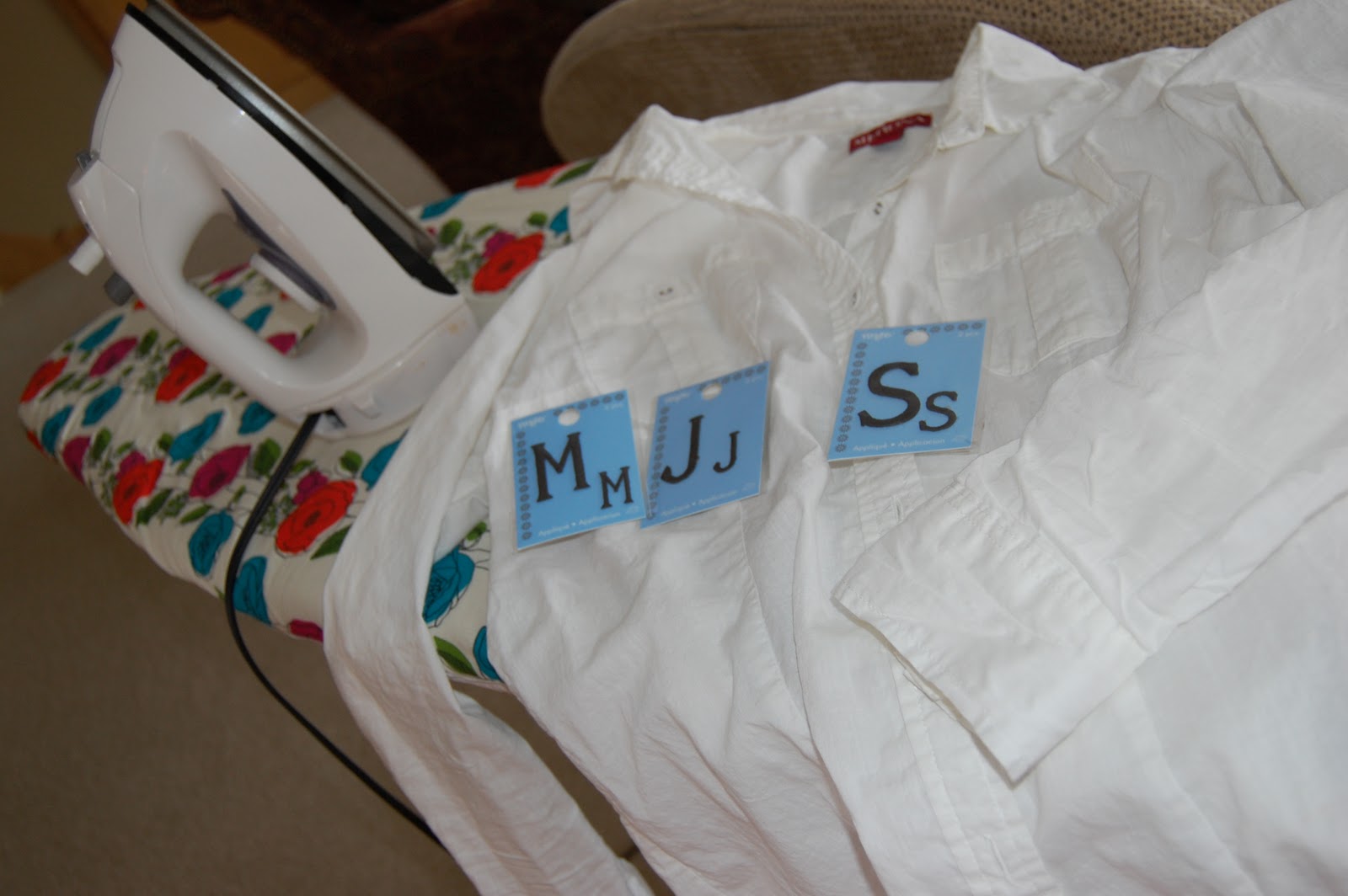 I Made Design: Monogrammed shirt cuffs