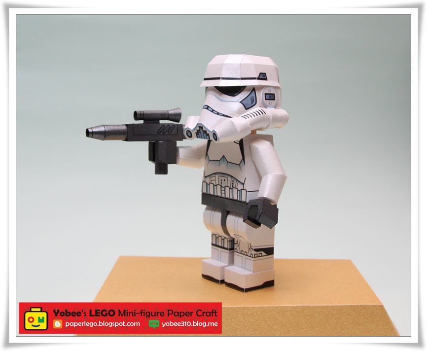 YOBEE'S LEGO MINI-FIGURE PAPER CRAFT: LEGO Stormtrooper Paper Model ...