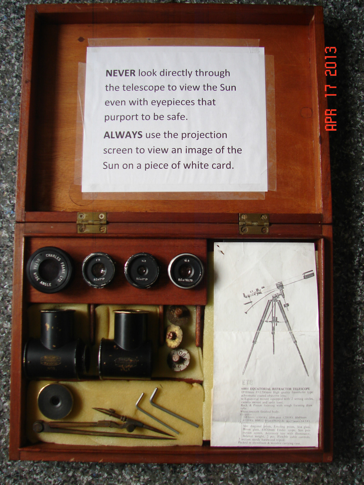 Fullerscopes Telescope Mountings: 80mm refractor on eBay