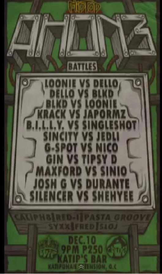 Pinoy Hiphop Superstar: FlipTop Battle League presents AHON 3