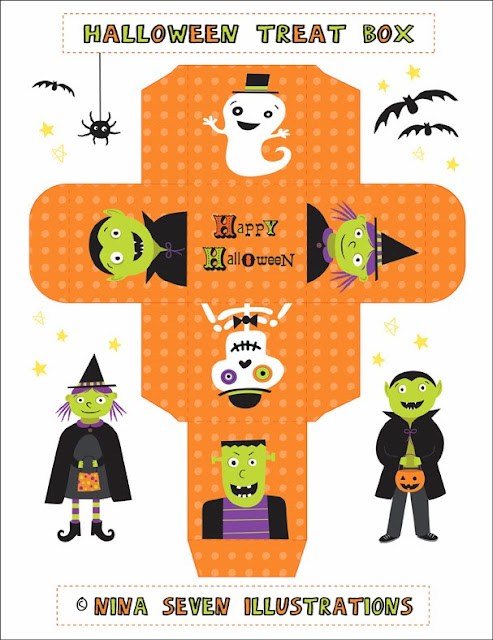 Halloween: nice Free Printable Boxes. - Oh My Fiesta! in english