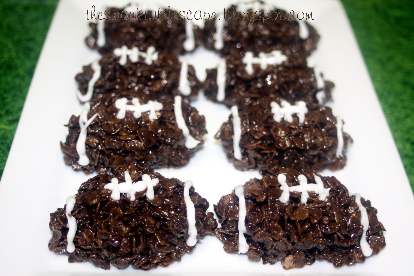 the swank tablescape.: football party.