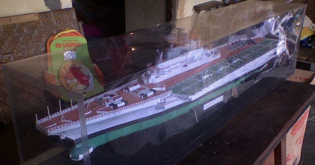 Papermodel Kapal Perang & Lain2: Papercraft Aircraft Carrier Novorossiysk