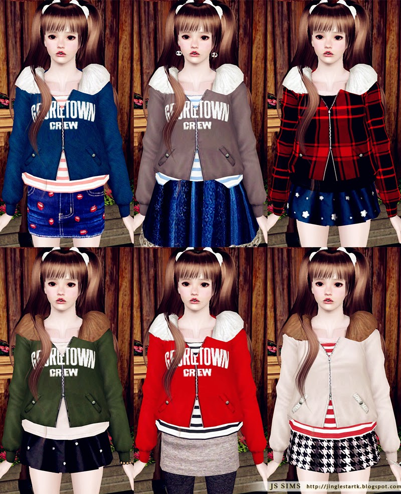 [JS SIMS 3] Warm Wool Collar Coat－JS SIMS｜痞客邦