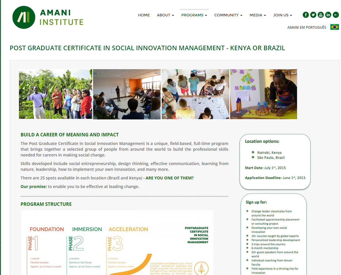 Inscrições abertas para pós-graduação “Gestão em Inovação Social”, do ...