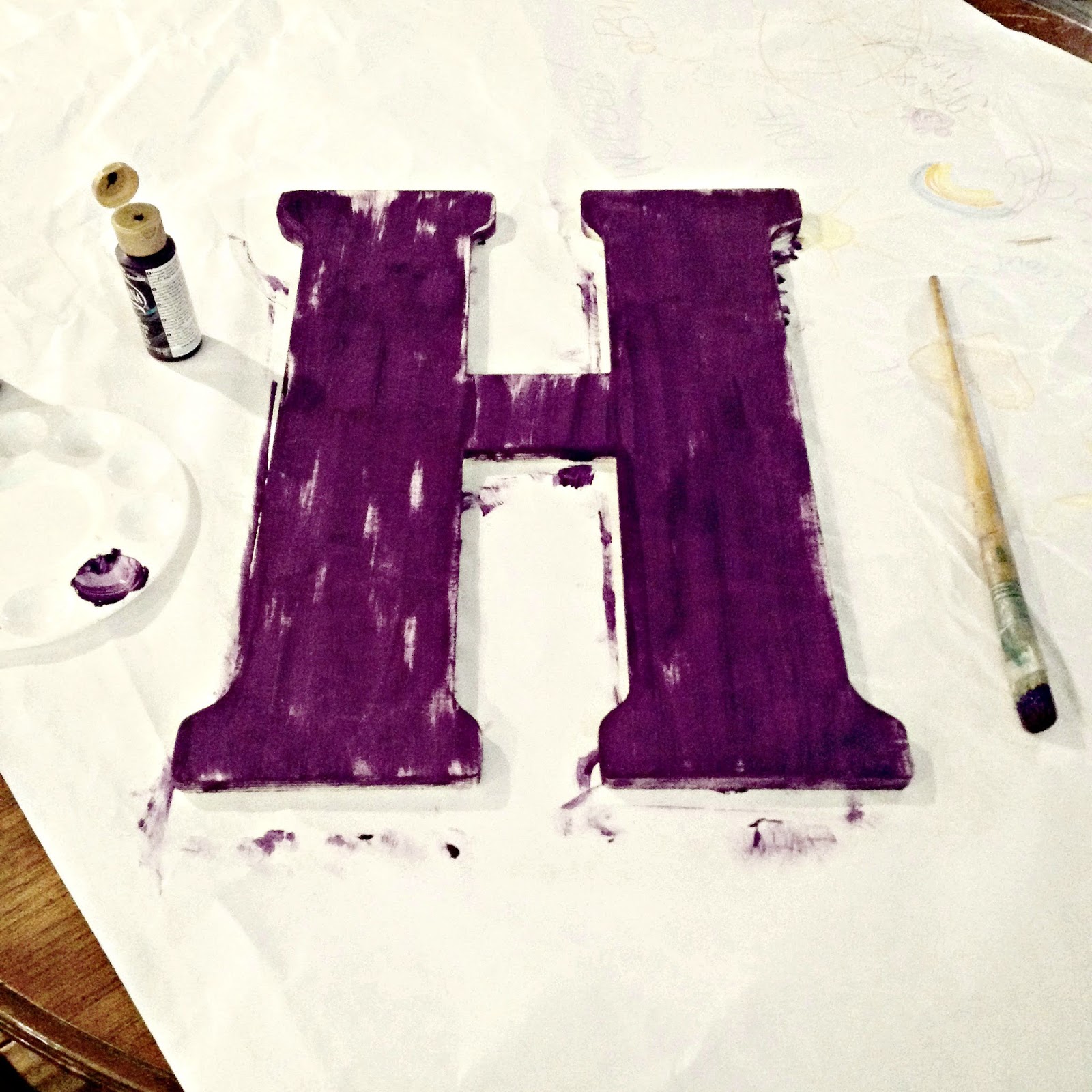 The Chenry Show: Letter Painting Party