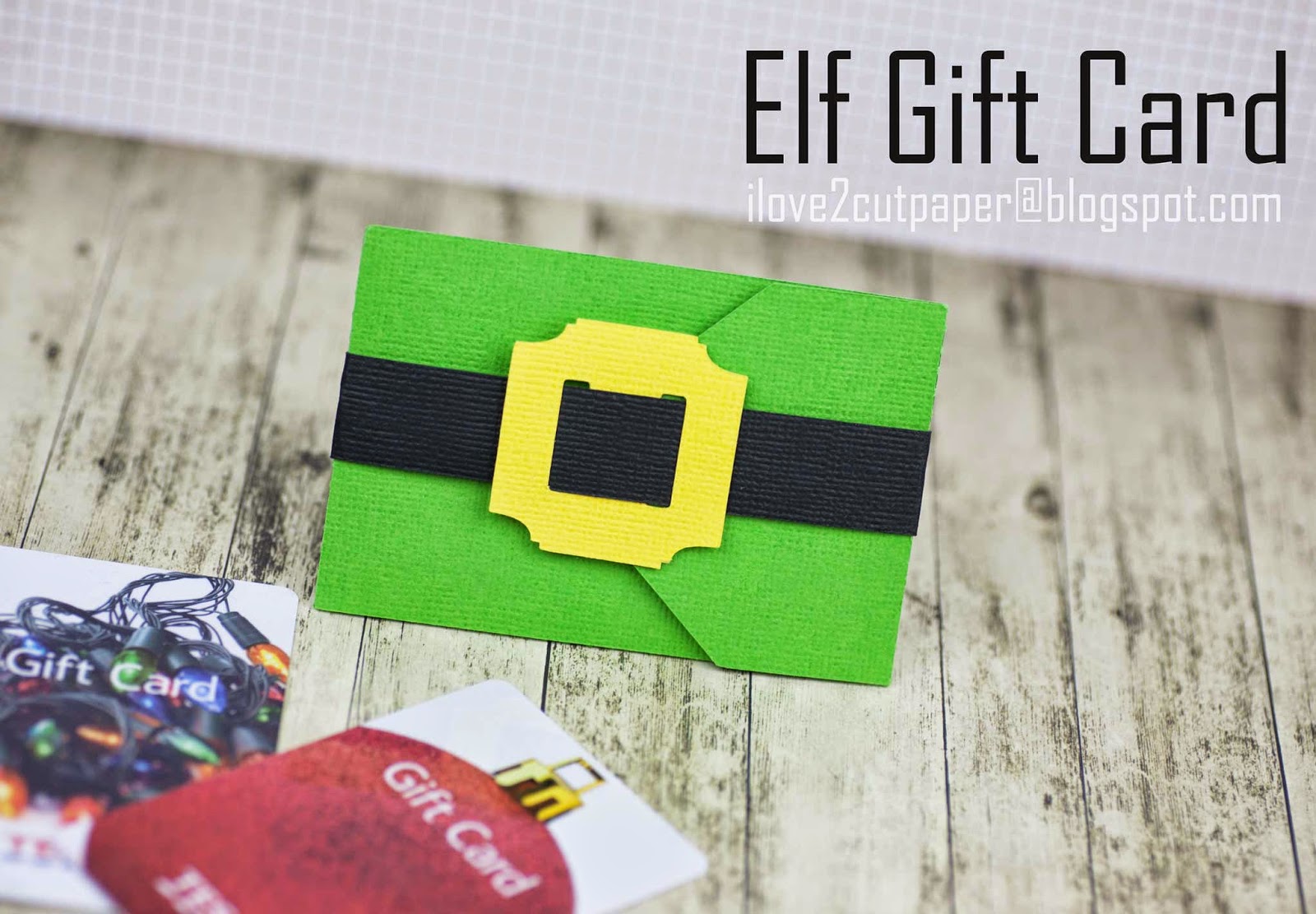i love 2 cut paper: Santa, Snowman and Elf Gift Cards