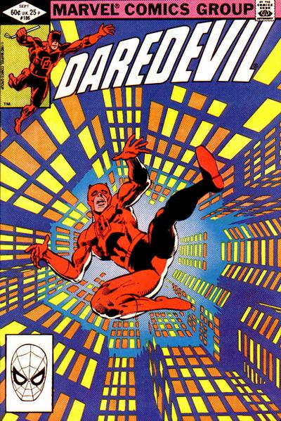 Marvel Comics of the 1980s: 1982 - Anatomy of a cover - Daredevil #186