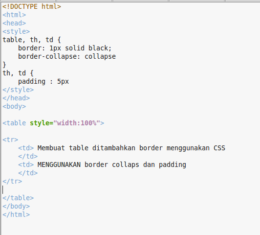 Learn HTML Vol.5- HTML Tabel