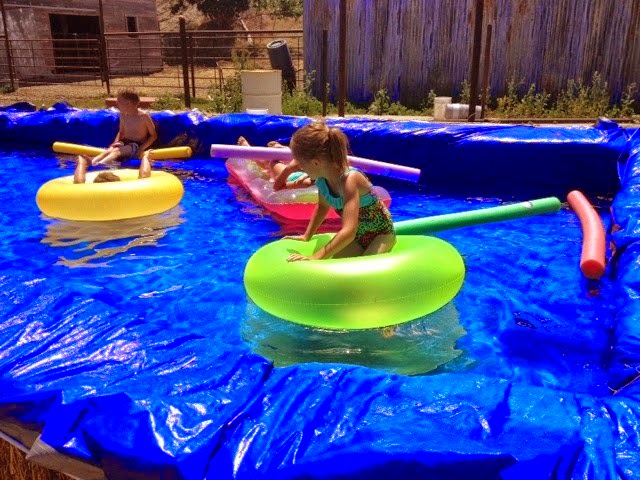 Ideas & Products: Hay Bale Swimming Pool