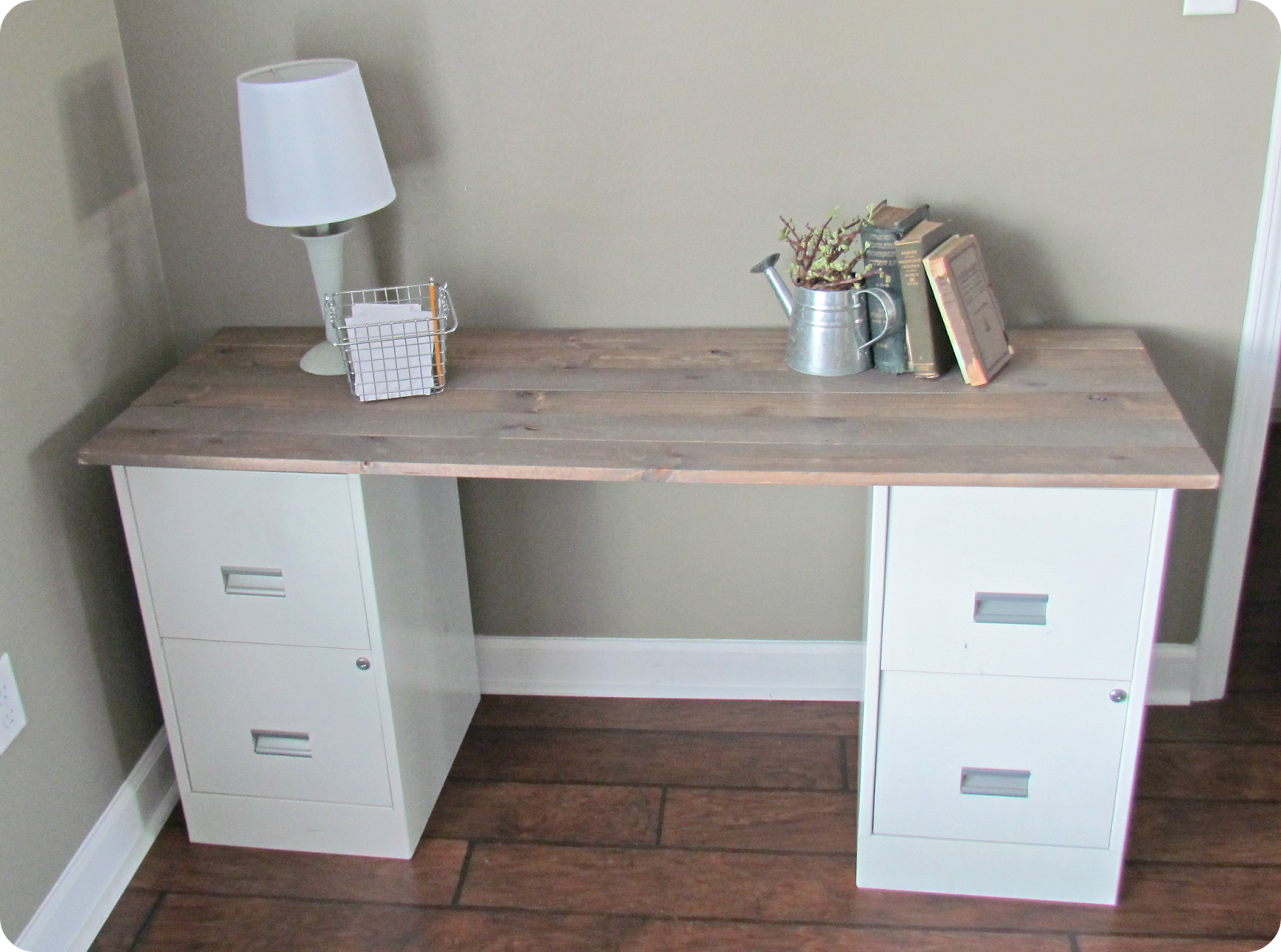 Filing Cabinet Desk Combo : Lateral Combo Filing Cabinet - 36"W ...