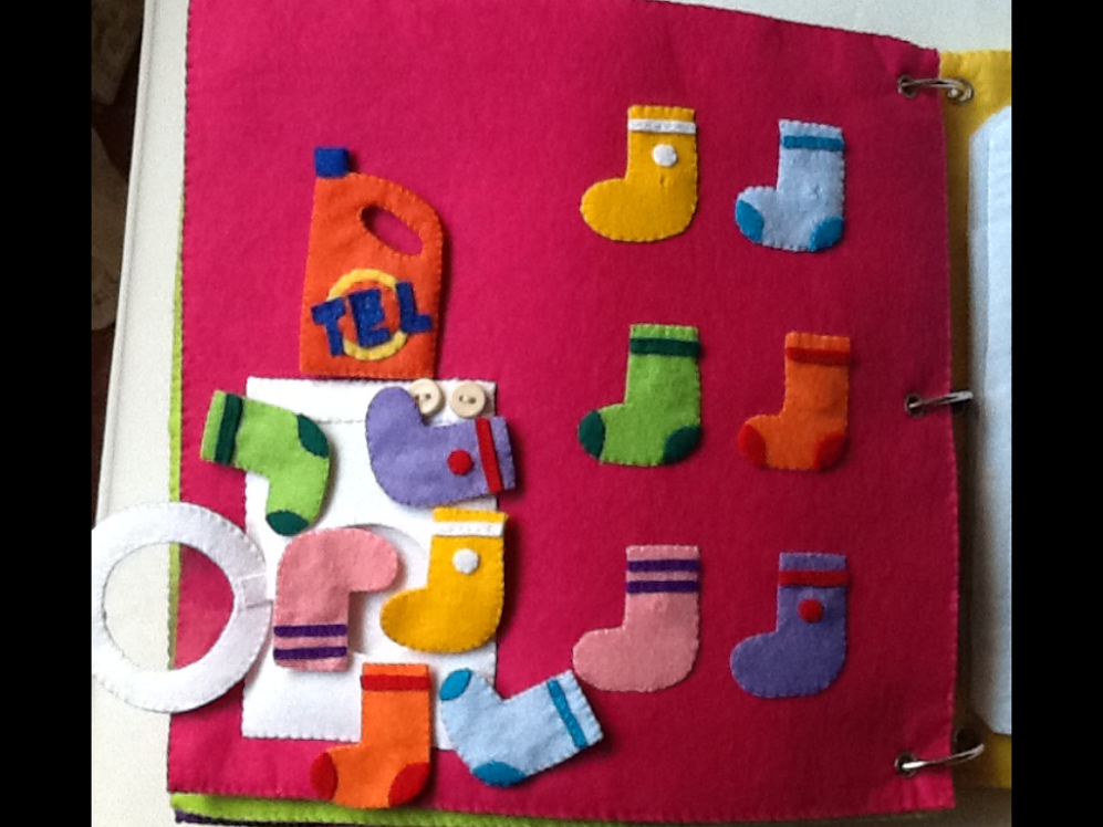 Agariguyi | Complementos de fieltro: QUIETBOOK "ORDENAR" LIBRO DE ...