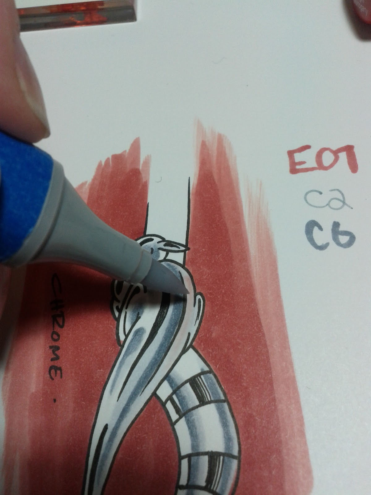 Marker Guru: Rendering Metal with Copics