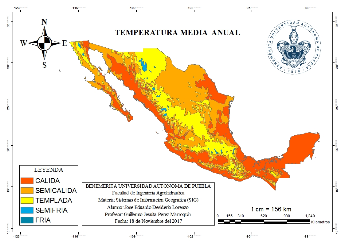 Sistemas de información geográfica: Clima de México