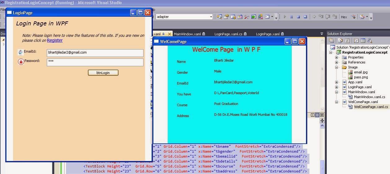 Login and Registration process in WPF application with C# .Net ...